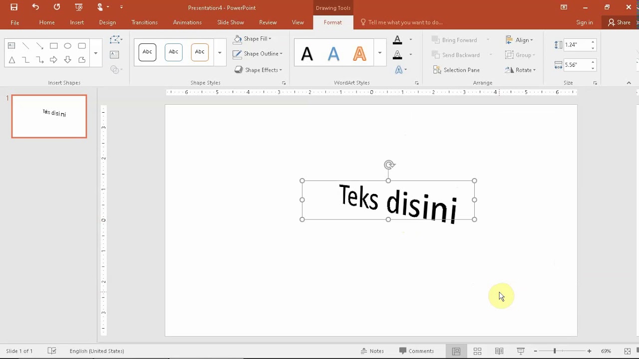 cara Menambah Efek 3D Pada Fonts powerpoint - YouTube