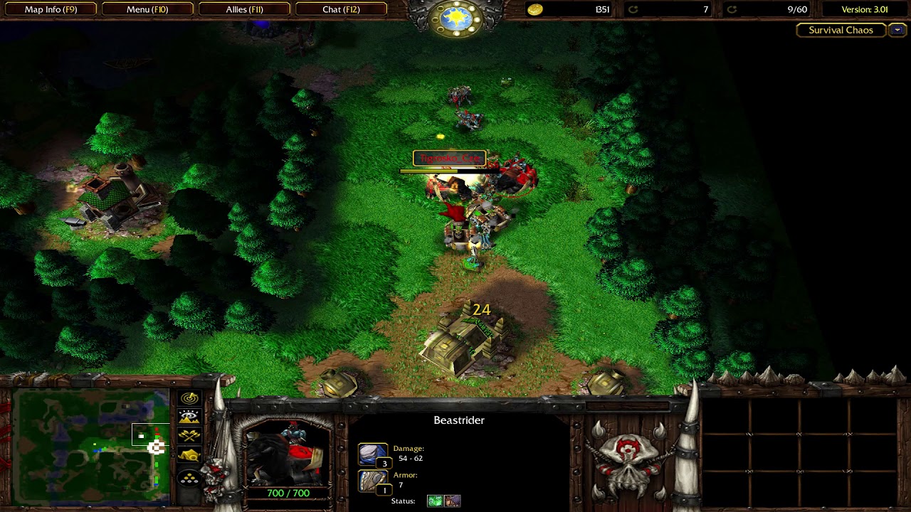 Warcraft 3: TFT [Custom] #715 Survival Chaos 3.01 - Zvrtlo se to - YouTube