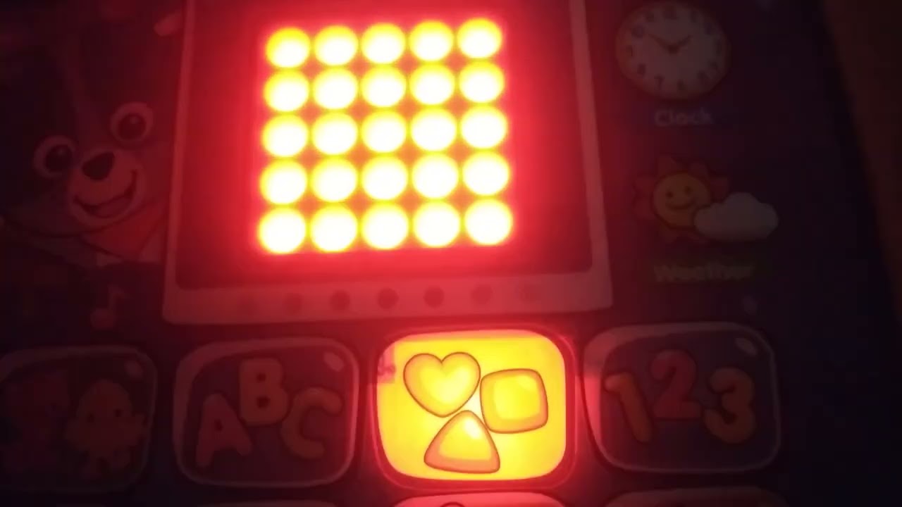 vtech light up baby touch tablet shapes button - YouTube