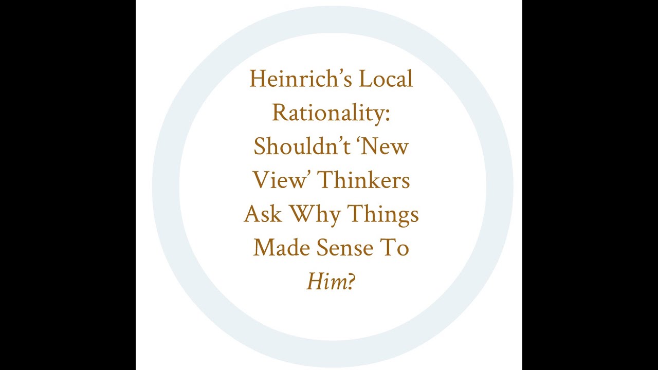 Heinrichs local rationality PDSC session 260620 - YouTube