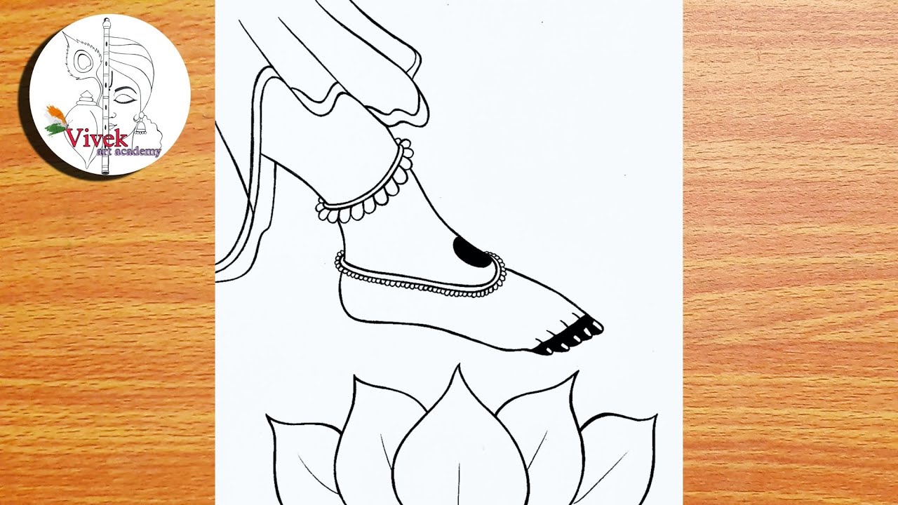 Maa Lakshmi Beautiful Drawing | Easy Drawing | How to Draw Beautiful ...
