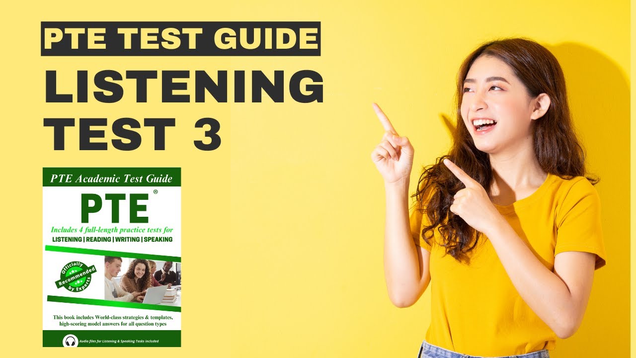 PTE Test Guide: Listening Test 3 - YouTube