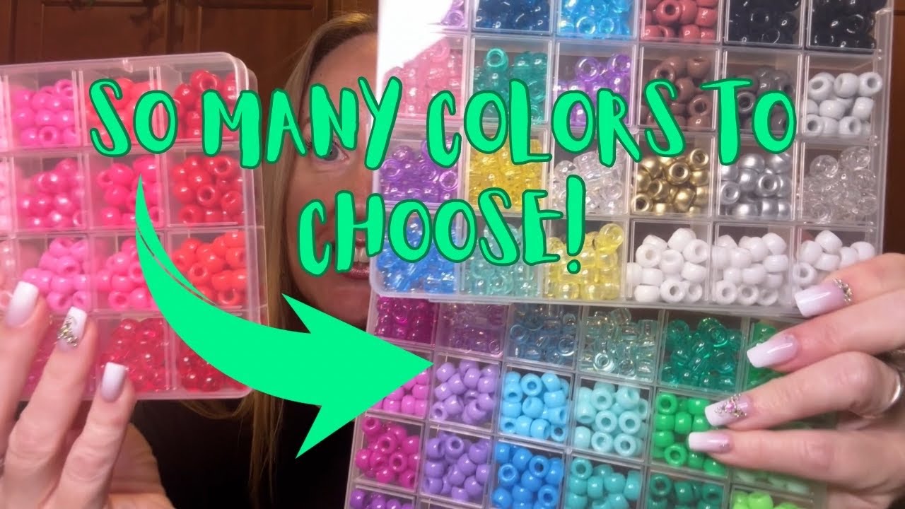 Rainbow Kandi Beads || 2400pcs Pony Beads || 72 Colors 9mm Friendship ...