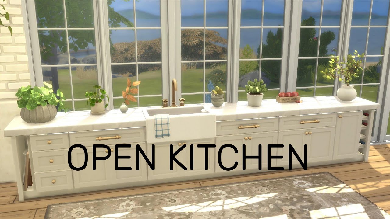 OPEN KITCHEN // SIMS 4 - YouTube