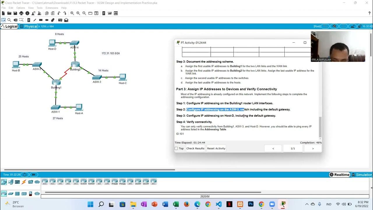 11.9.3 Packet Tracer-Vlsm Design And Implementation Practice - YouTube