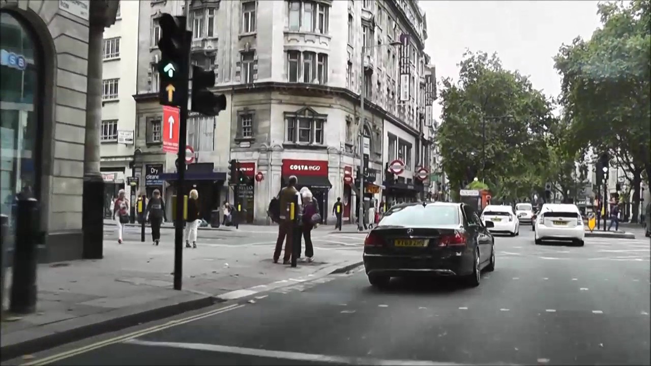 LONDON ENGLAND: Driving from Russel Square to A20 - YouTube
