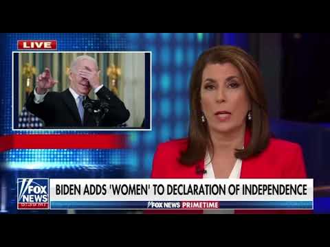 Fox News hostess upset that Biden considers women equal to men - YouTube