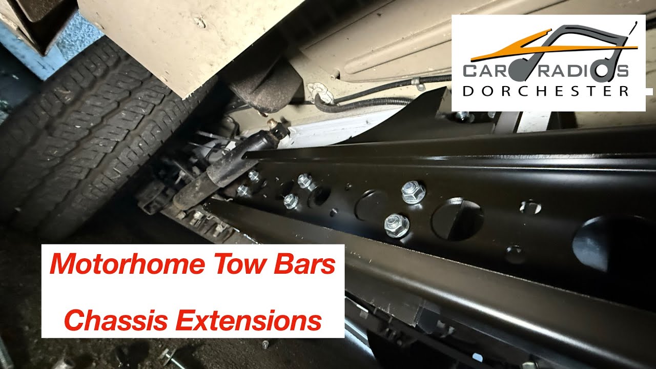 Motorhome Tow Bar Installation with Chassis Extensions - YouTube