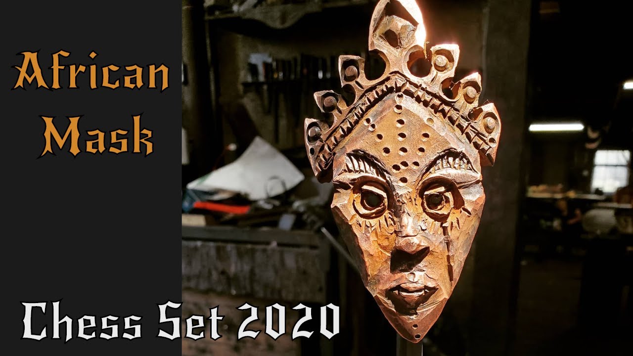 Sculpting an African Mask from Copper - Chess Set Challenge 2020 - YouTube