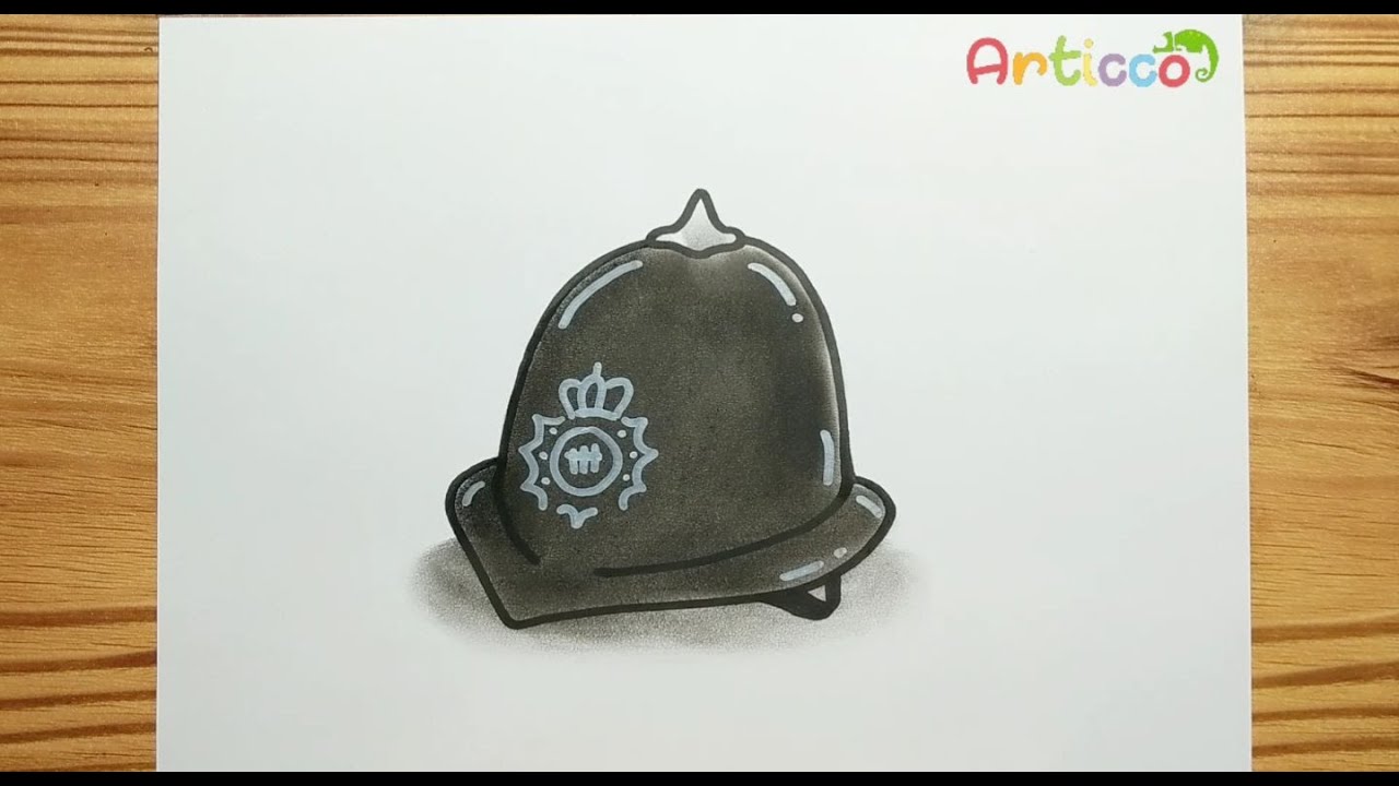 HOW TO DRAW REALISTIC CUSTODIAN HAT - YouTube