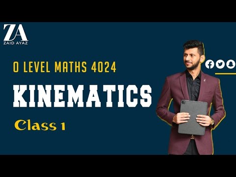 O Level Math 4024 Kinematics Class 1 - YouTube