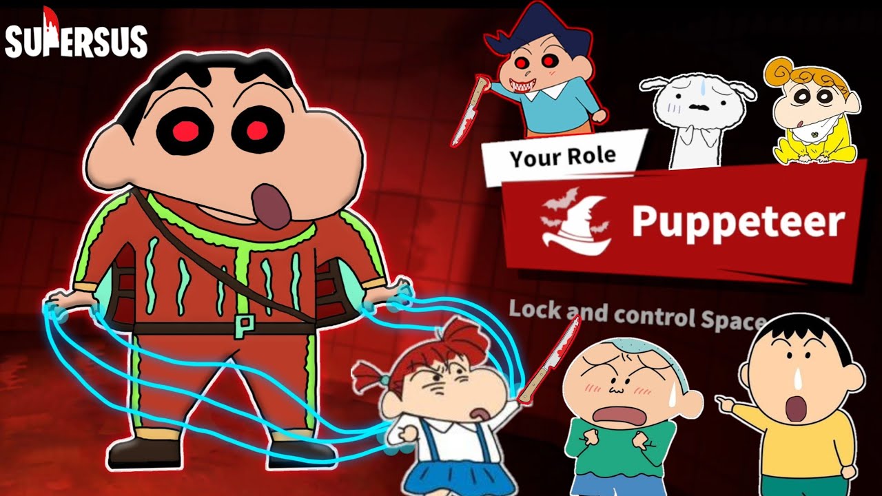 Shinchan became puppeteer in super sus and controlling puppets 😱🔥 ...