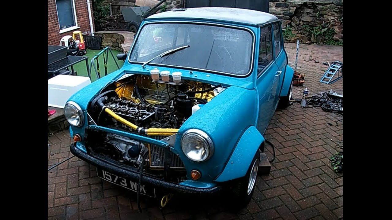 Tin Shed Racing - Removing a Classic Mini Front End - YouTube