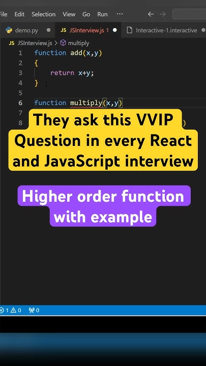 Higher Order Function - most asked #reactjs and #javascript interview question #coding # ...