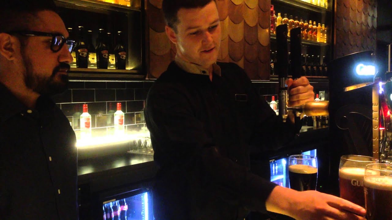 Pouring my own Guinness at the Guinness Store House (Arrol Suite) in ...
