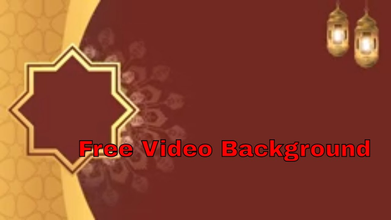Template Islamic Video Background Free - YouTube