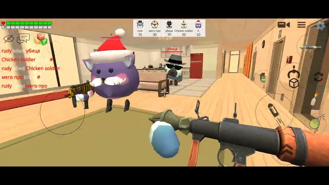 chicken gun game office 2 mode pro vs noob vs hacker - YouTube
