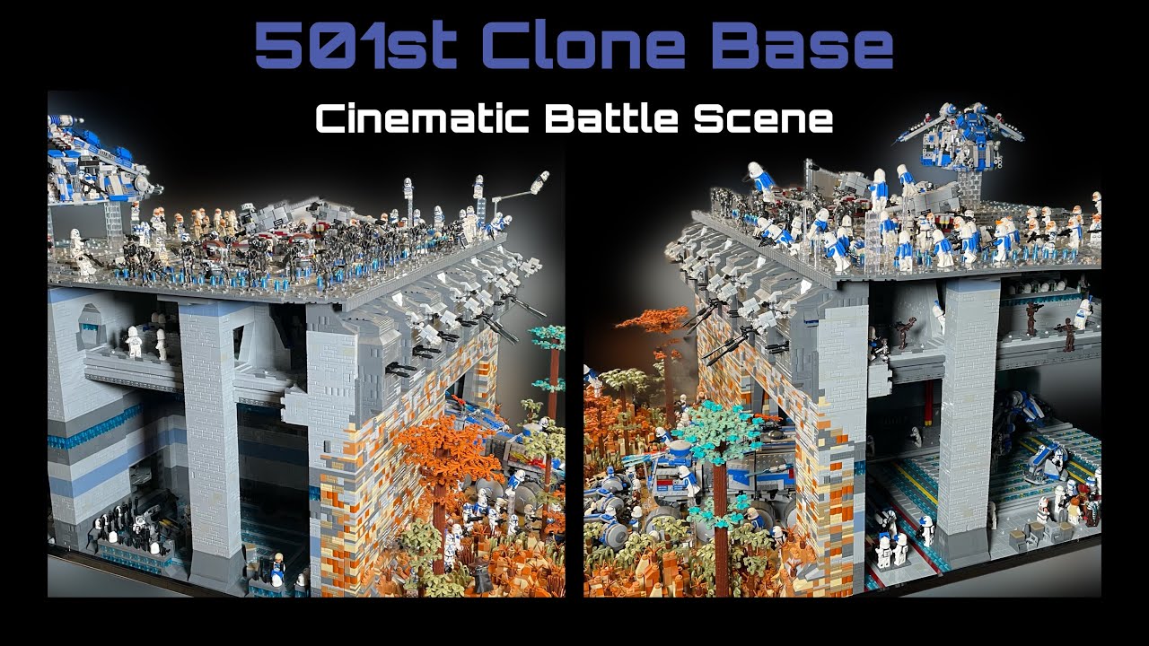 LEGO 501st Clone Base 2023 - Full Cinematic Battle Scene #clonebase ...