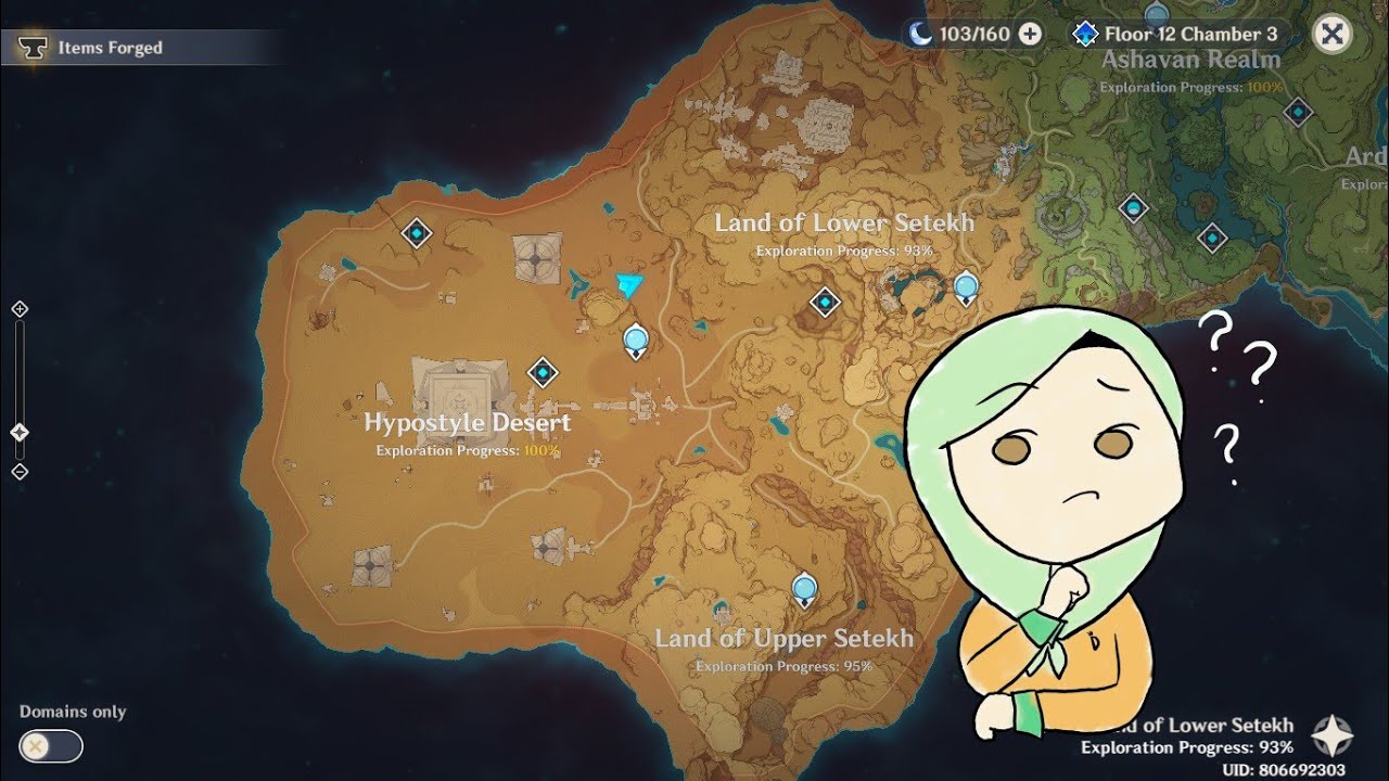 [Genshin Impact] Completing Sumeru 100% exploration + weekly stuff ...