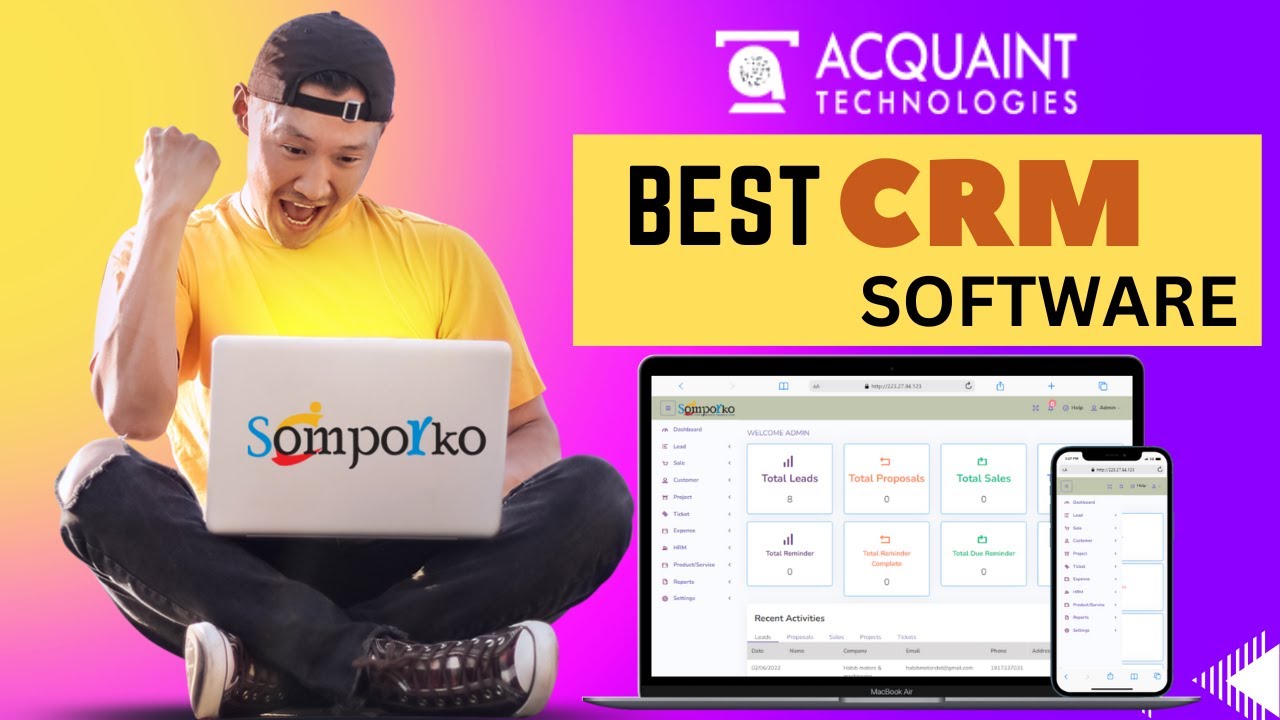 Best CRM Software| Acquaint Technologies| CRM কাস্টমার ম্যানেজমেন্ট সফটওয়্যার । Somporko ...