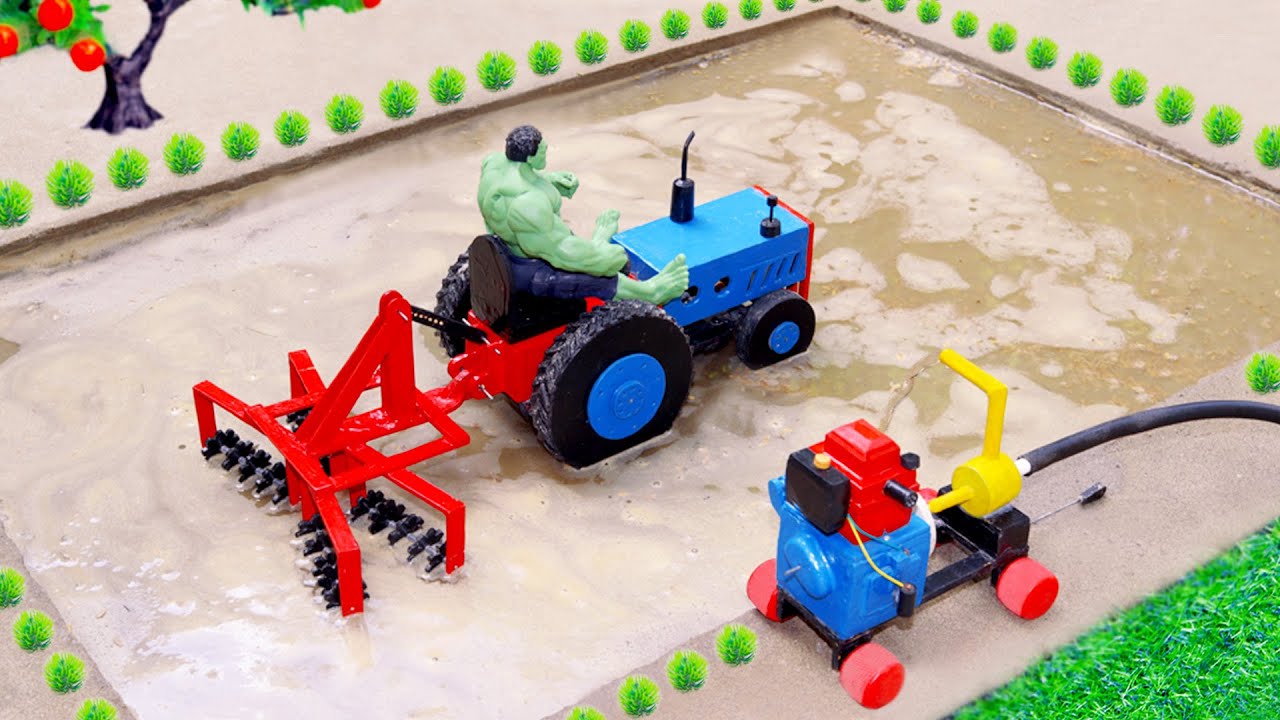 Top most creative diy tractor plough machine | science project of mini ...
