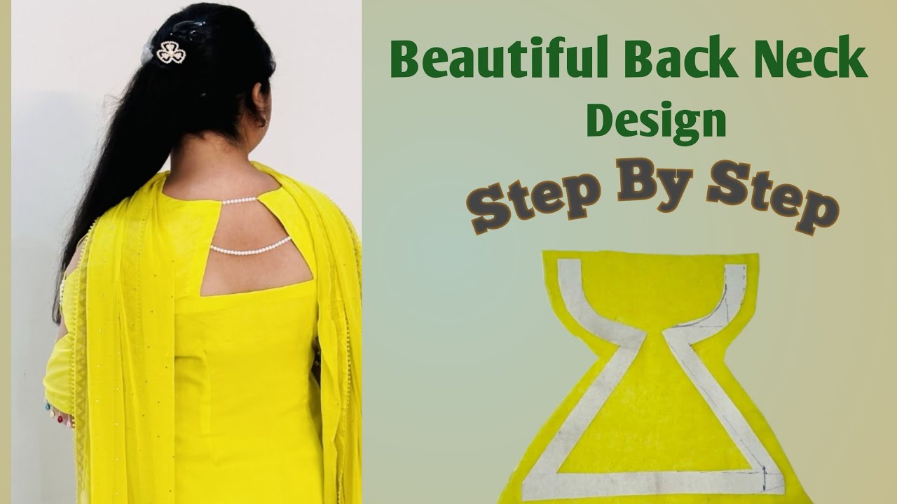 Simple Back Neck Design with Pearls | Neck Design Idea - YouTube