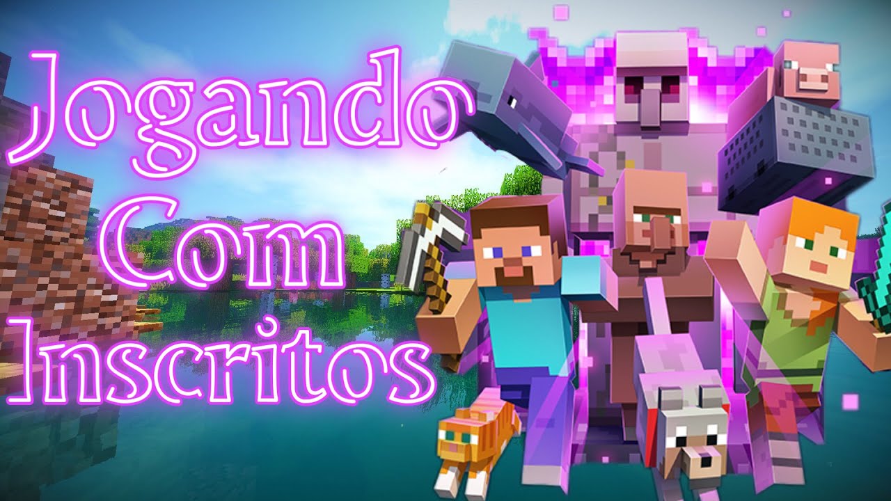 Live De Minecraft Jogando Com Inscritos O Início De Uma Nova Aventura