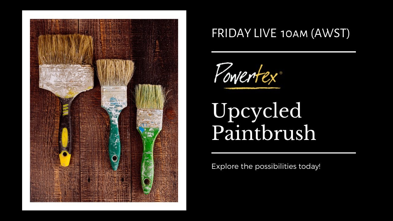 Upcycled Paintbrush with Powertex - YouTube