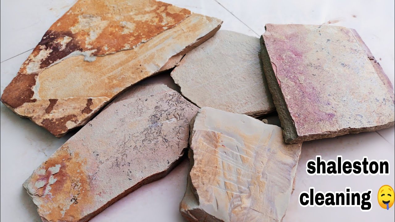 shaleston Cleaning 🤤// yellow shale 💛// most satisfying video// 5 big ...