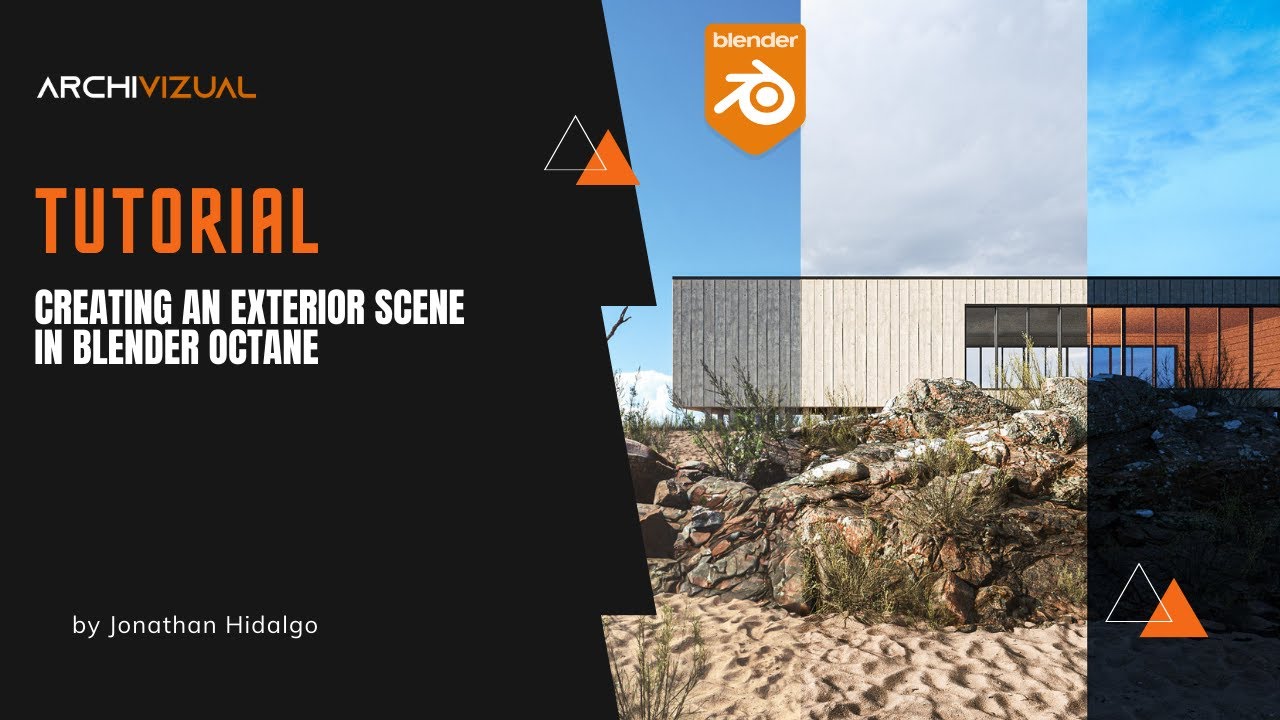 Tutorial - How to Create an Exterior Scene in Blender Octane - YouTube