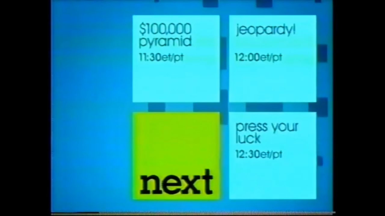 GSN: The Network for Games — Next ident: "$100,000 Pyramid" / "Jeopardy ...