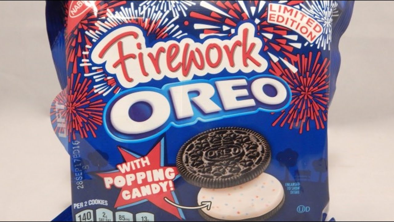 Firework Oreos (Pop Rocks In The Cream) w/ NerdSync - YouTube