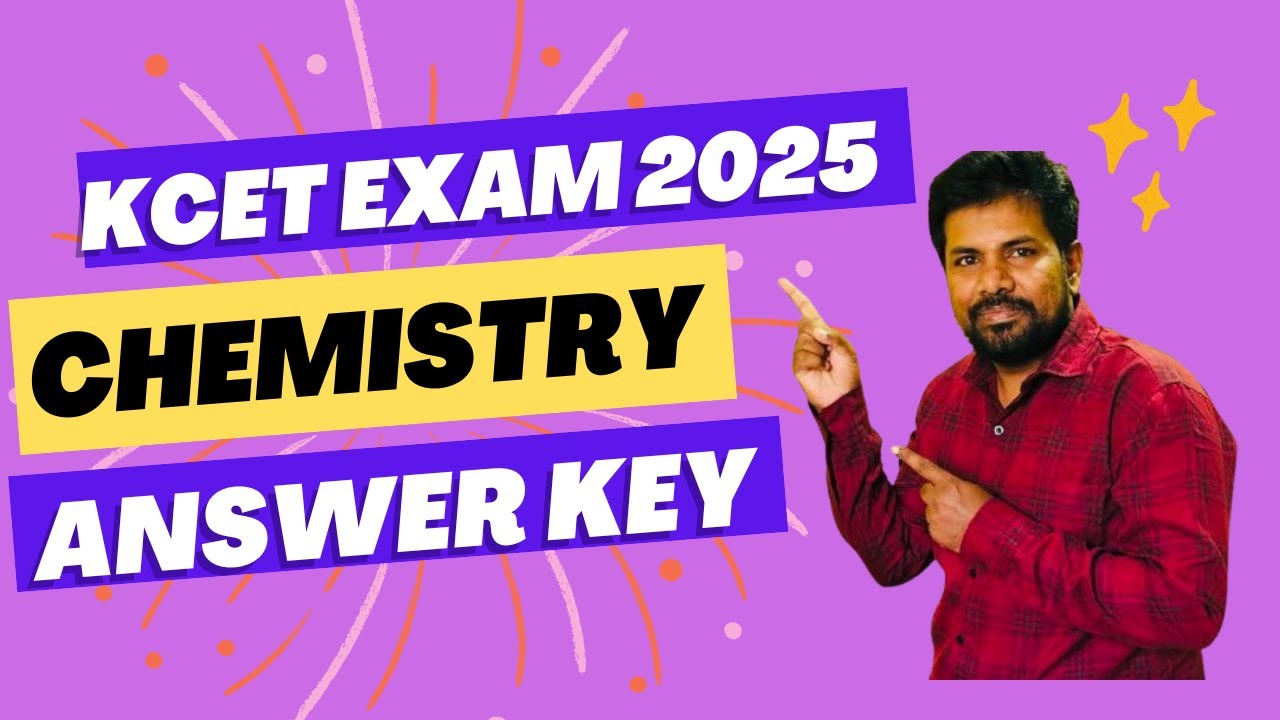 kcet chemistry 2025 answer key #kcet #chemistry #kcet_new_updates # ...