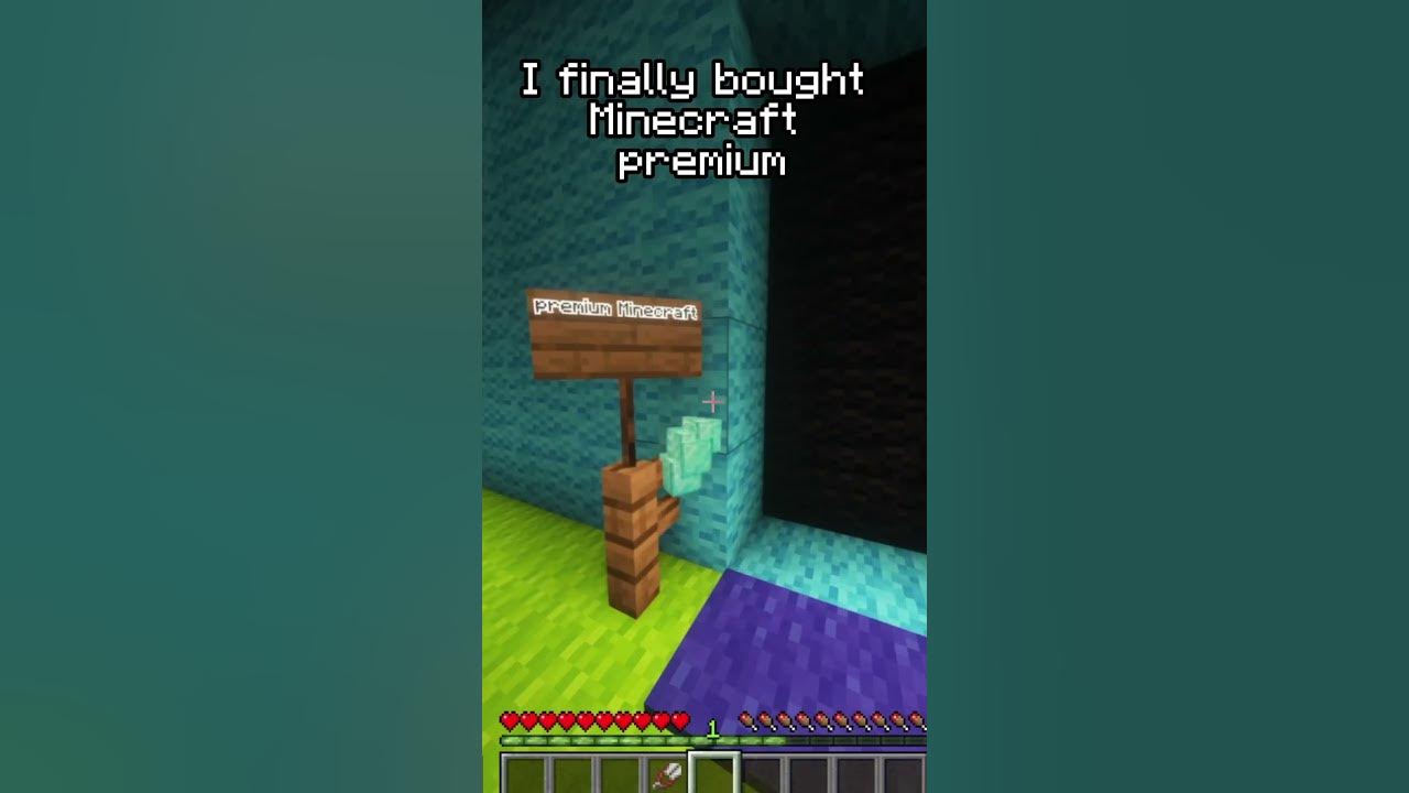 I finally bought Minecraft premium #minecraft - YouTube