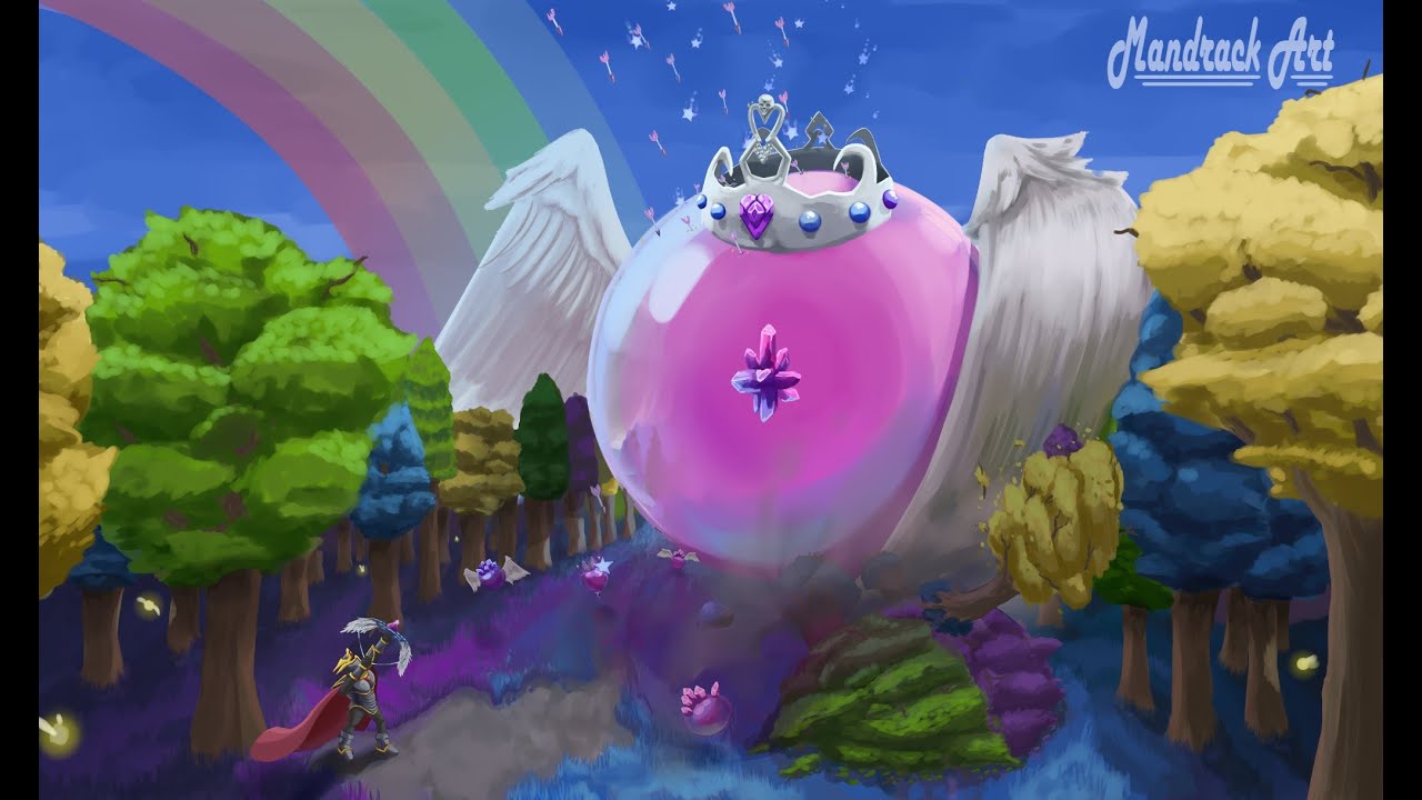 batalla contra la reina slime Terraria - YouTube