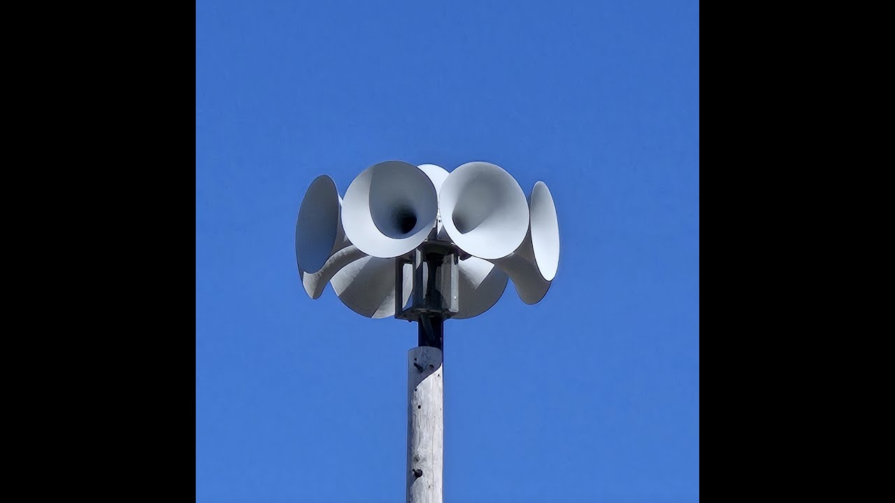 ASC T-121 Tornado Siren, Huntley Elementary School, Appleton WI - YouTube