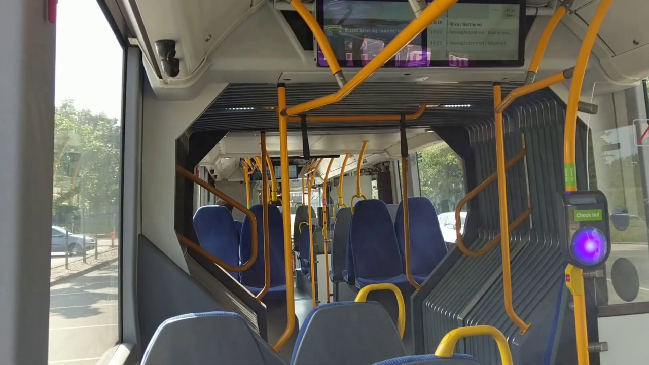 Volvo 7900 Hybrid Joint Bus Route 41 towards Odense station - YouTube