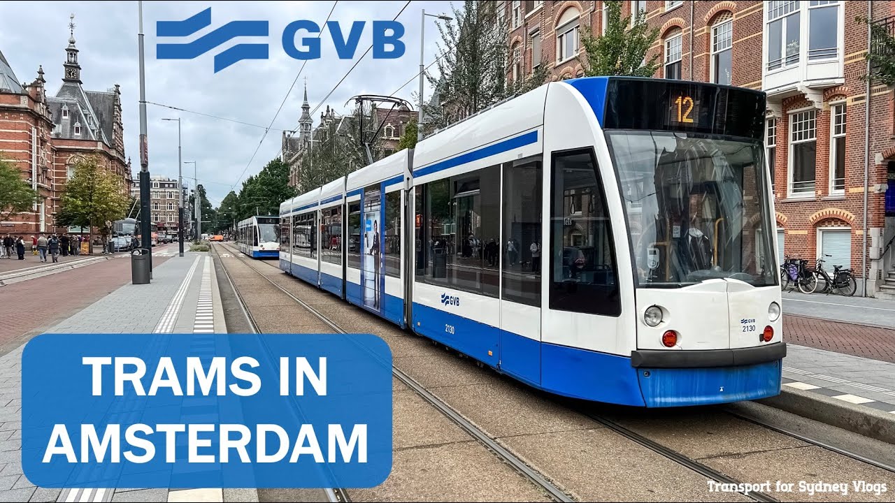GVB Trams in Amsterdam - YouTube