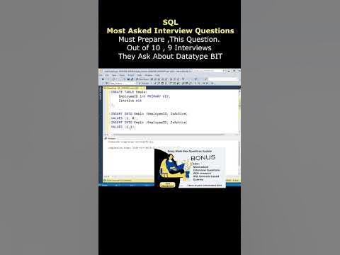 sql server most asked interview questions beginners level bit datatype #sqlinterviewquestions ...