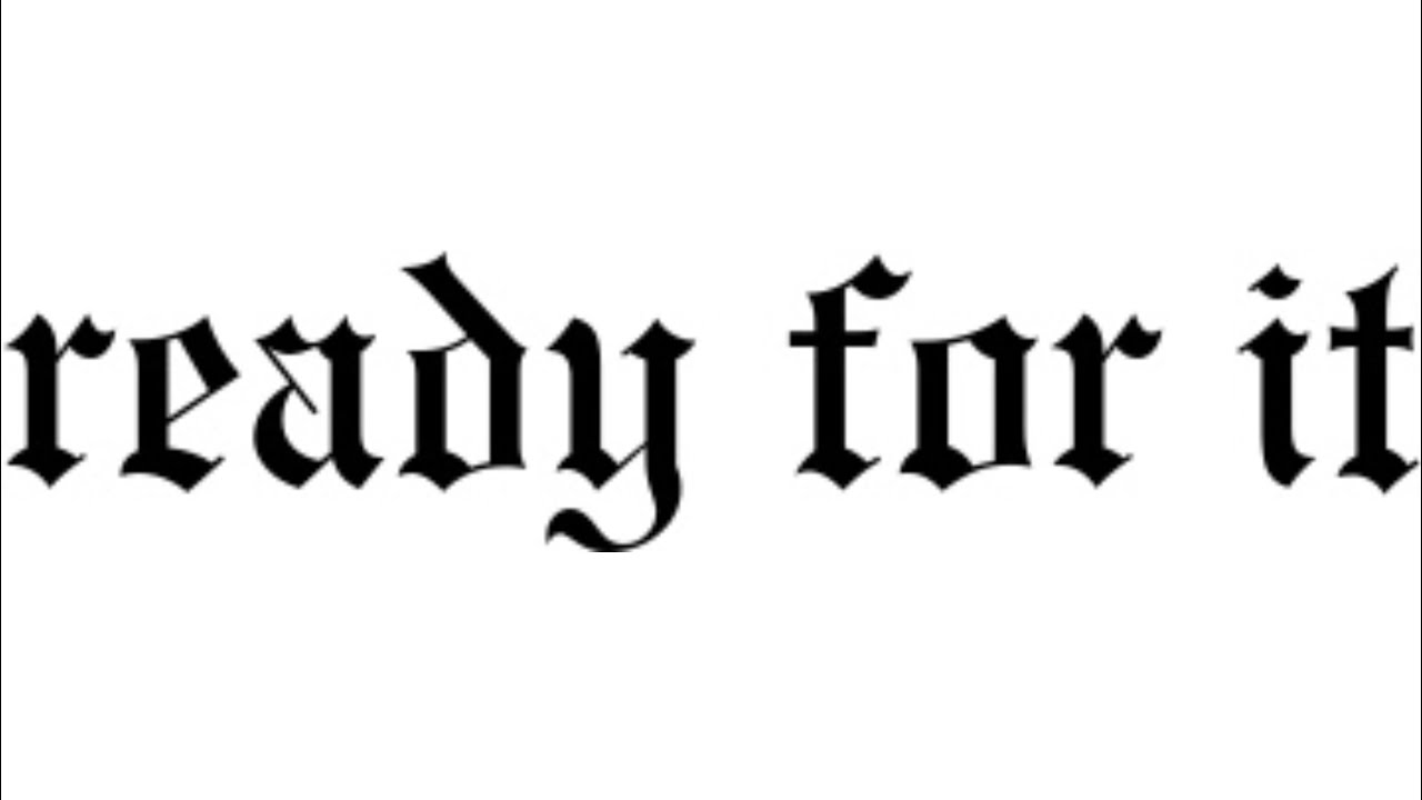 r e a d y f o r i t...? - recreated visual - Rep tour 🖤 - YouTube