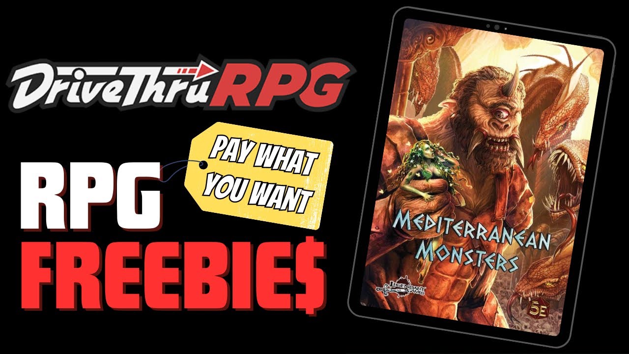 RPG Freebies: Mediterranean Monsters Preview for 5e (Free) - YouTube