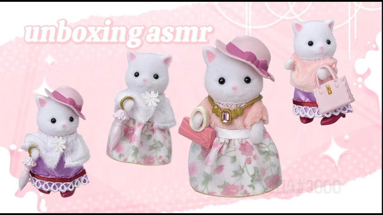 sylvanian families / calico critters unboxing (asmr, no talking) - YouTube