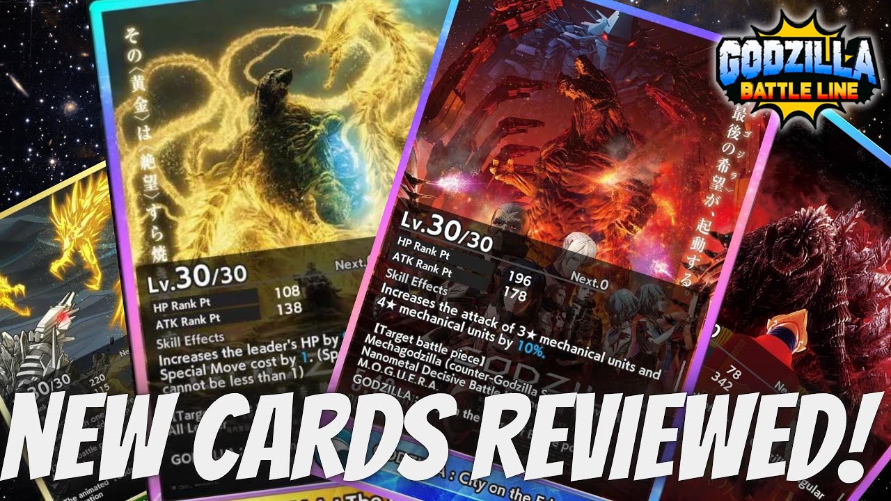 6 NEW CARDS RANKED IN GODZILLA BATTLE LINE!! - YouTube