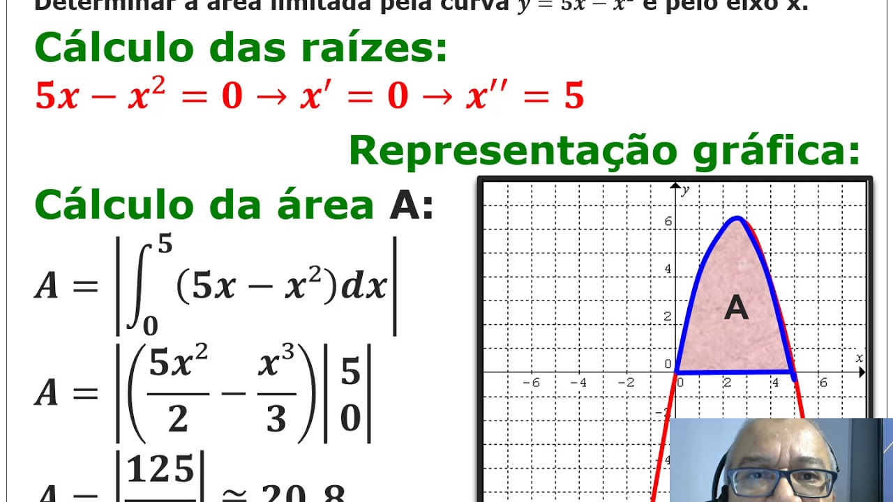 CÁLCULO DE ÁREAS UTILIZANDO INTEGRAL DEFINIDA - YouTube