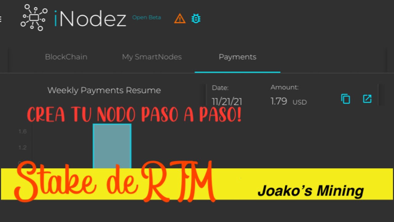 Staking Raptoreum usando INodez. Crea tu primer Node con 1000 RTM y ...