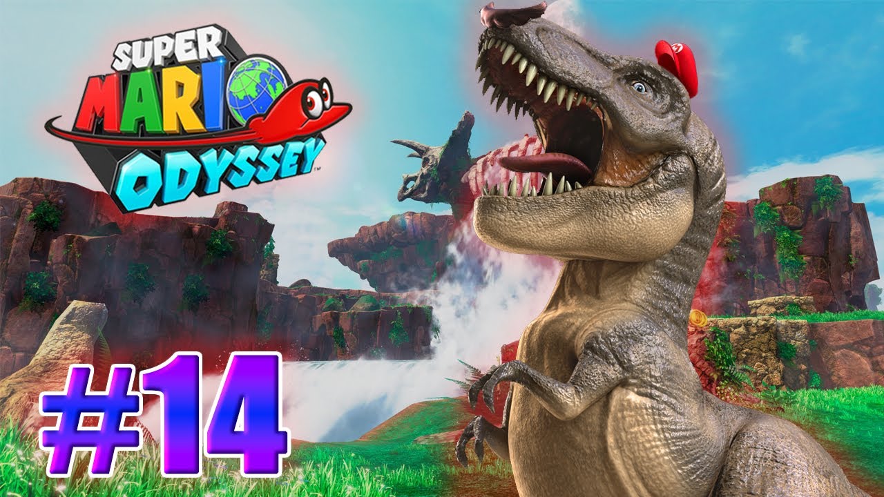 Super Mario Odyssey Gameplay Part #14 {Cascade Kingdom - Fossil Falls ...