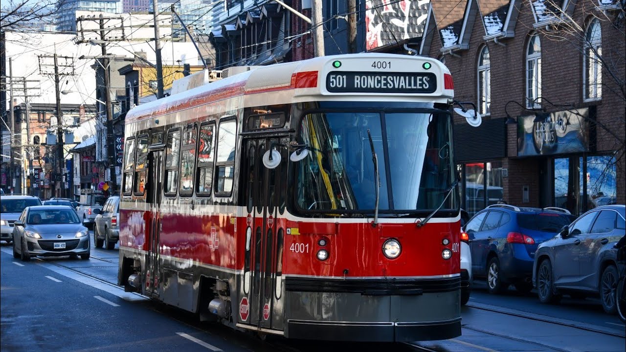 [Ride Video] Toronto Transit Commission 4001 on Route 501 Queen - YouTube