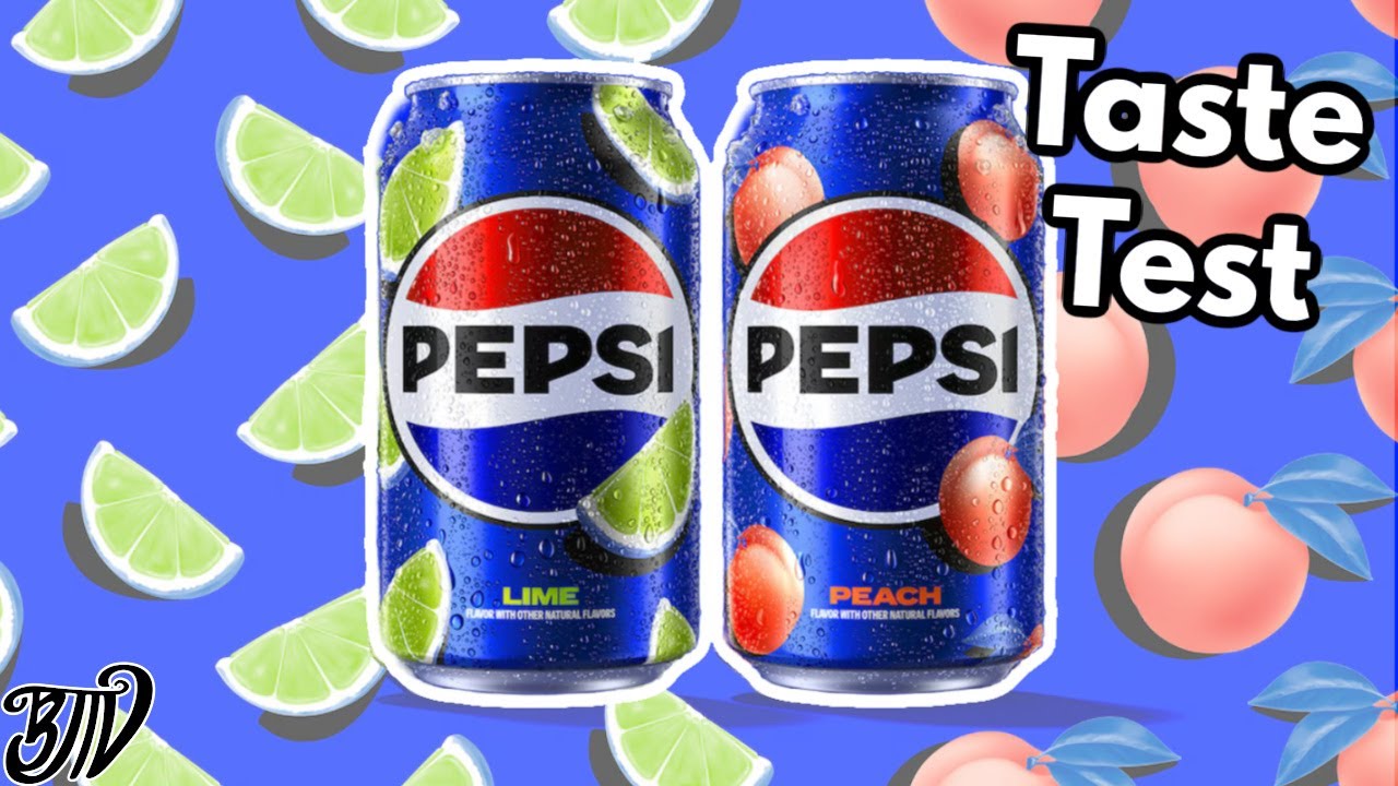 Limited Edition Peach Pepsi & Lime Pepsi - YouTube
