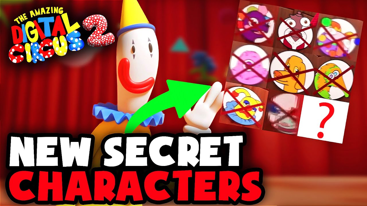 CREEPY SECRETS OF THE AMAZING DIGITAL CIRCUS :WHAT ARE THE CHARACTERS ...