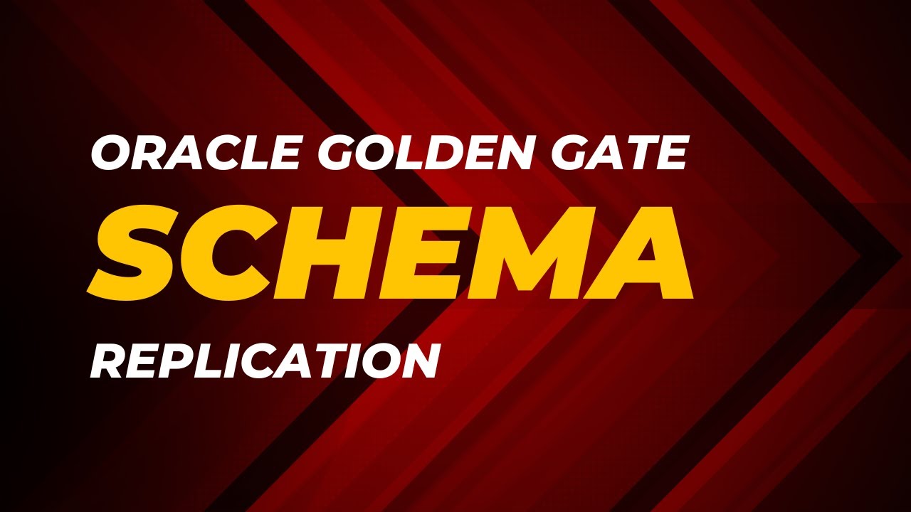 Golden Gate Schema Replication - YouTube